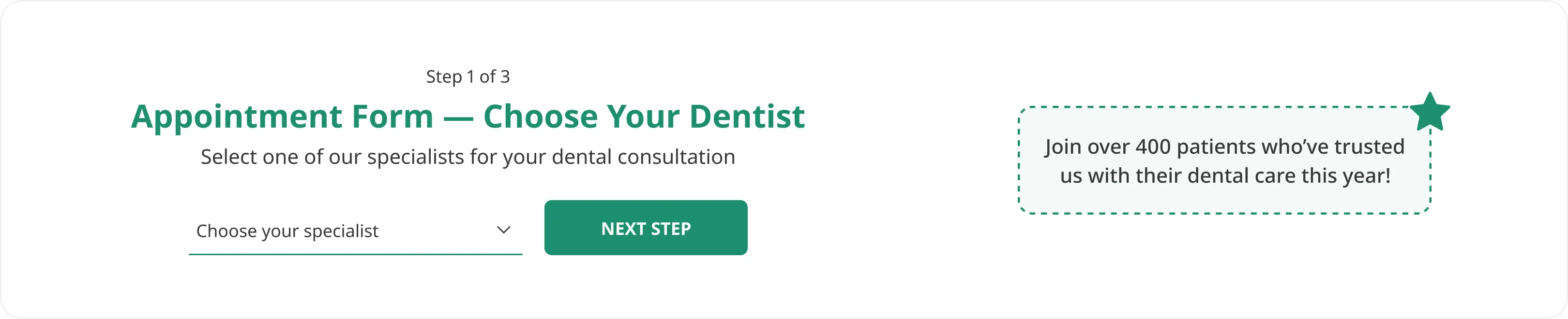 Built-in Widget Template "Appointment Scheduler" to Service Request Form